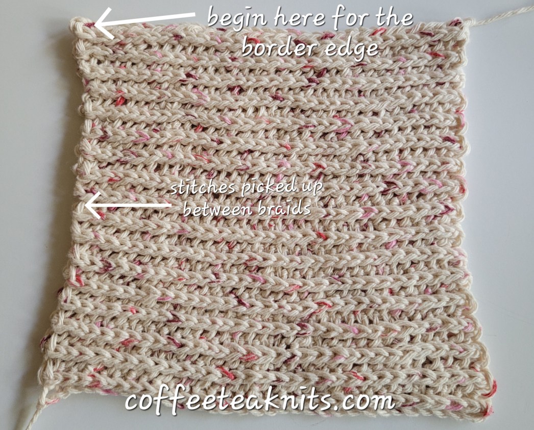 The Braided Dishcloth Pattern | Coffee Tea Knits